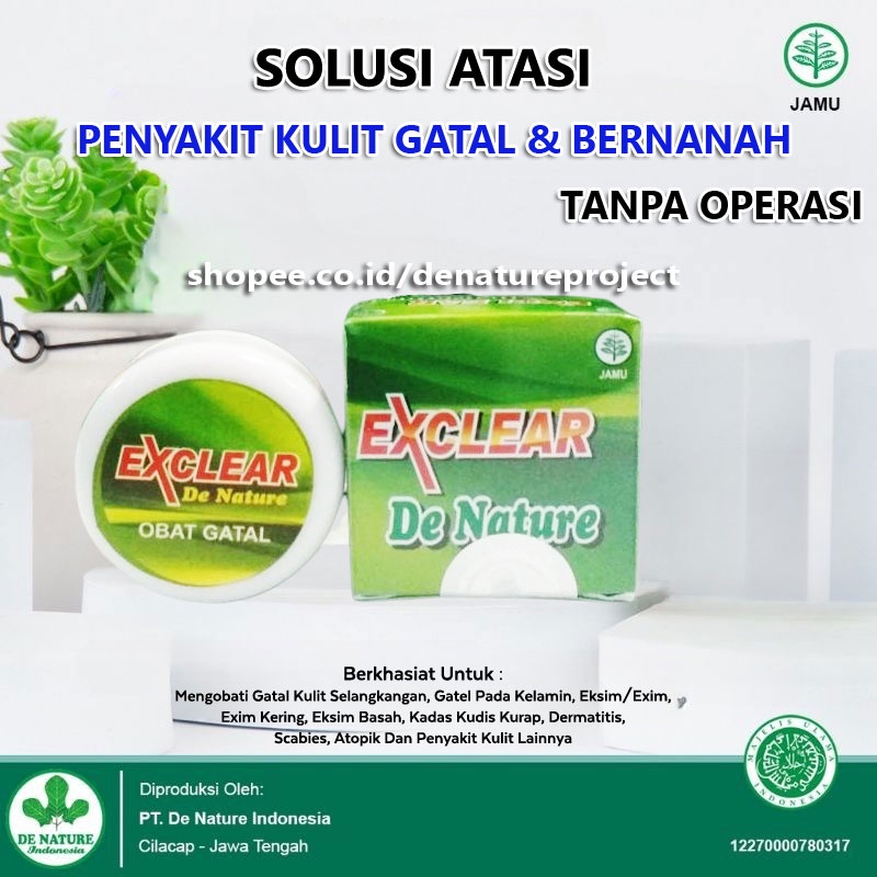 Jual Salep Exclear De Nature Obat Salep Gatal Kulit Selangkangan Gatel ...