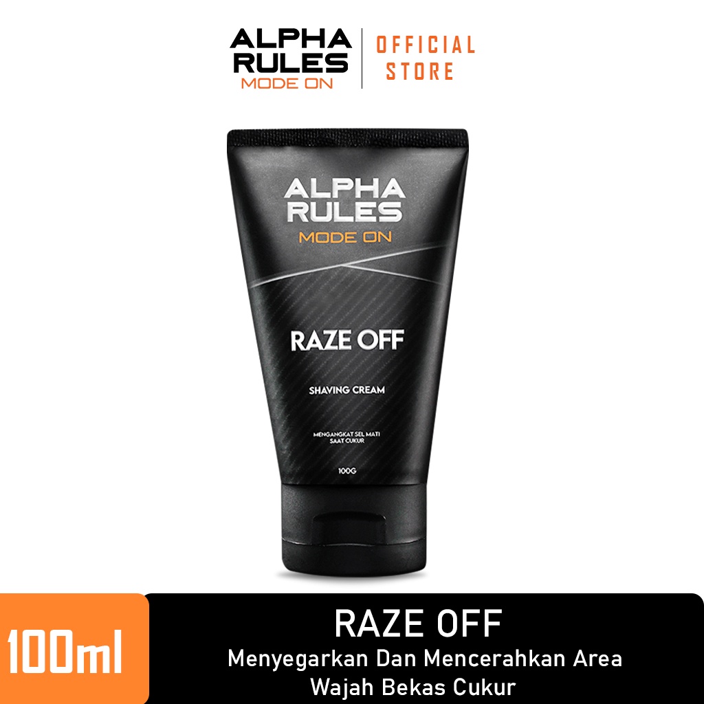 Jual Alpha Rules Raze Off Shaving Cream 100 ML - Krim Cukur - Shaving ...