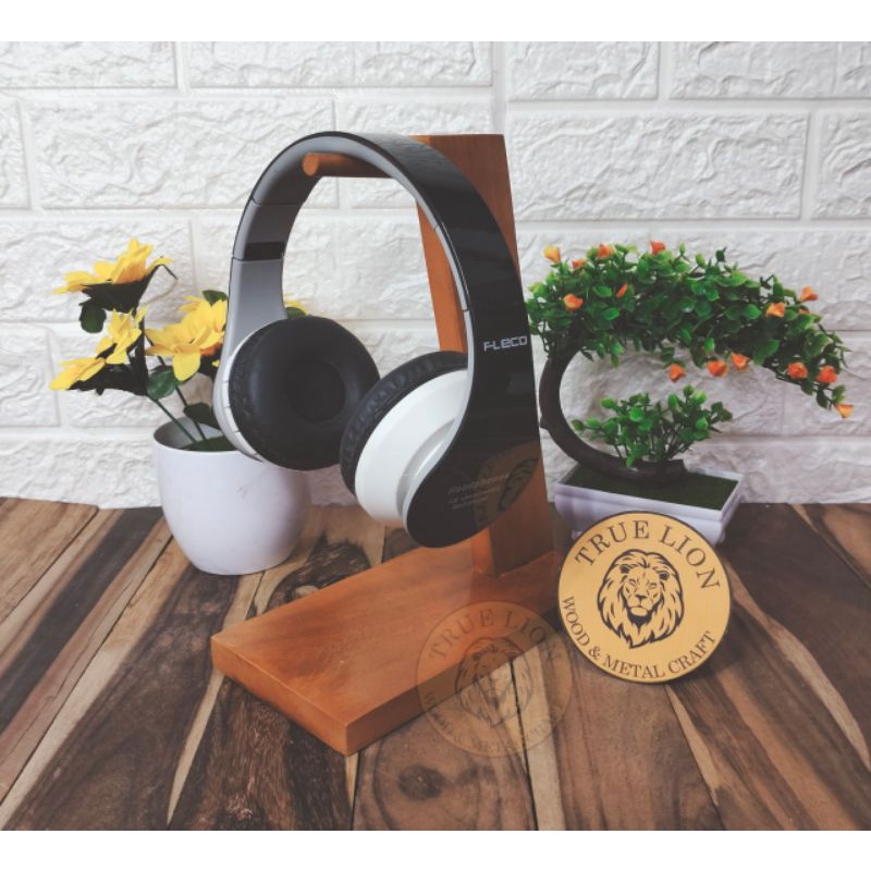 Jual STAND HEADPHONE KAYU / HEADSET HOLDER STAND PORTABLE / STAND ...