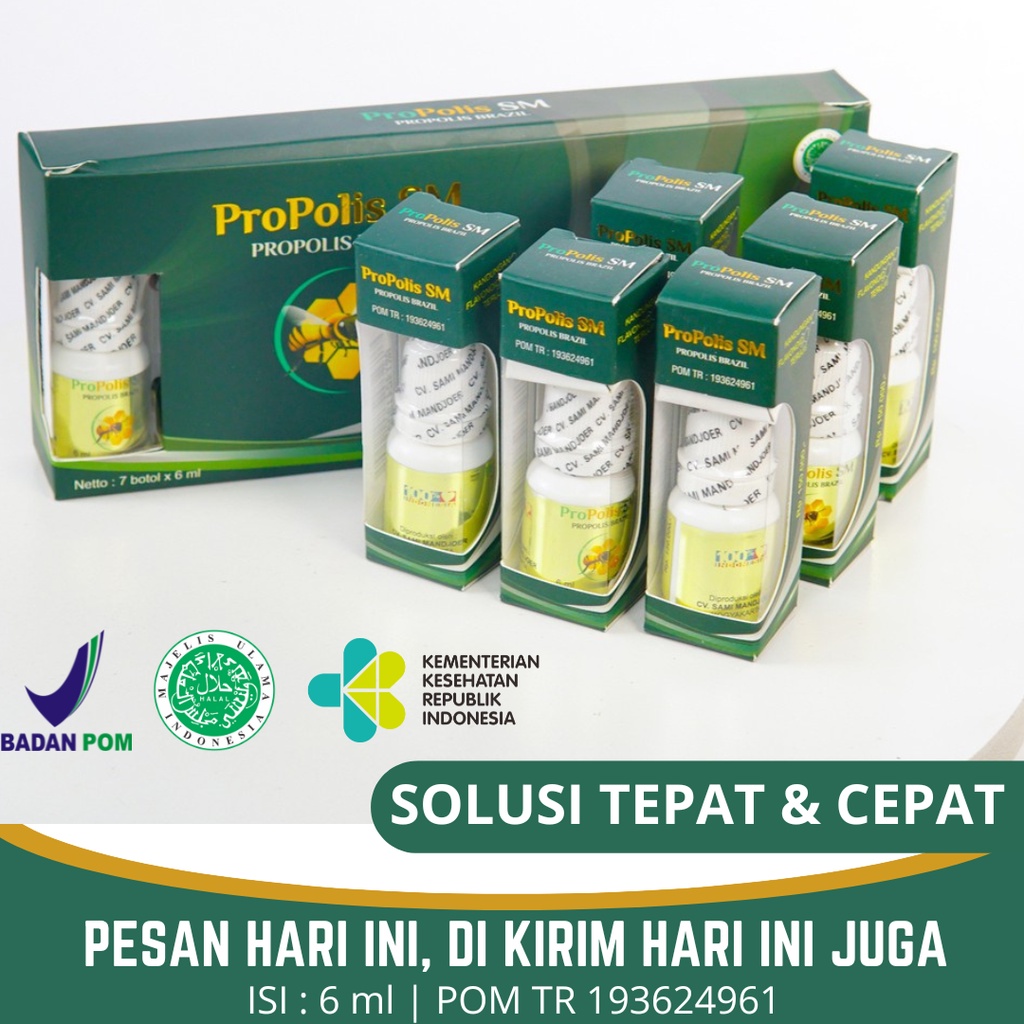 Jual Propolis SM Brazil isi 6ml Obat Herbal Untuk Mengatasi Berbagai ...