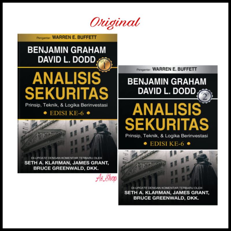 Jual Buku Analisis Sekuritas Security Analysis Benjamin Graham Penulis ...