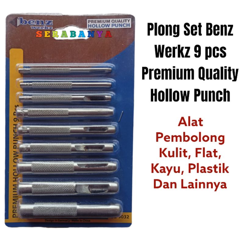 Jual BENZ WERK Mata Plong Set 9 pcs | Hollow Punch | Alat Pembolong ...