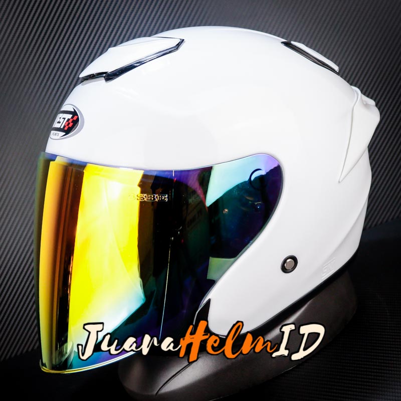 Jual WEST HELM NAJIMA SOLID / SUPER WHITE / HALF FACE SINGLE VISOR ...