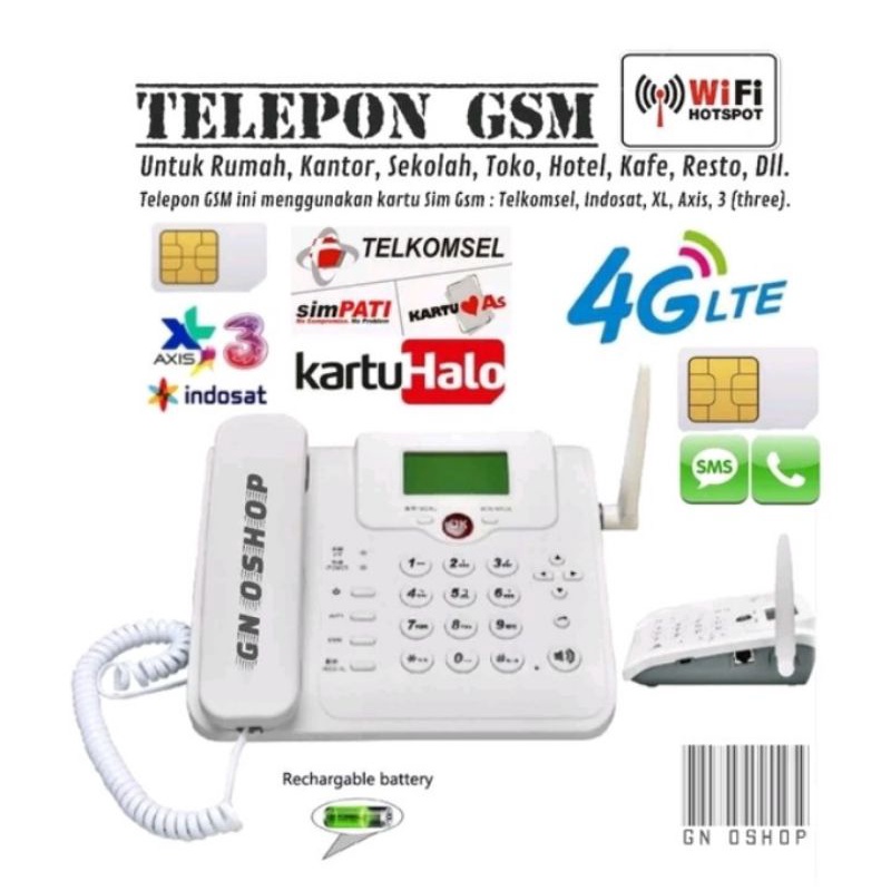 Jual Telepon GSM WiFi Hotspot Rumah Kantor Pesawat Telp Telpon ...