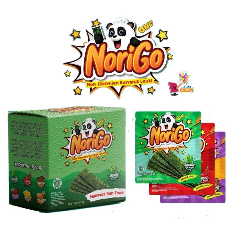 Jual Nori Go Seaweed Rumput Laut Original - Barbeque 3 gr 1 Sachet ...