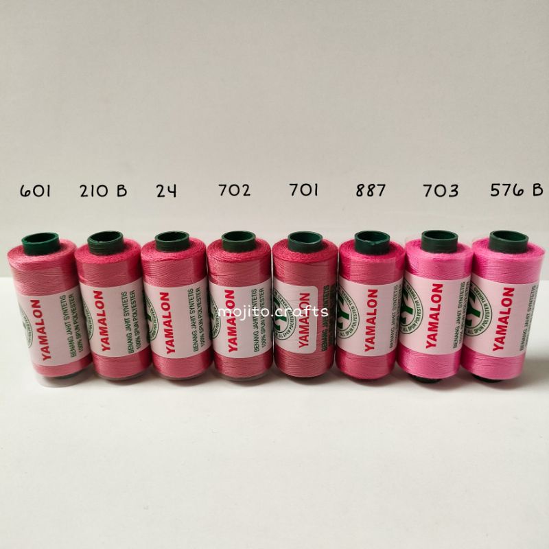 Jual 1 Buah Benang Jahit Yamalon Variasi Pink Keunguan / Benang Pink ...