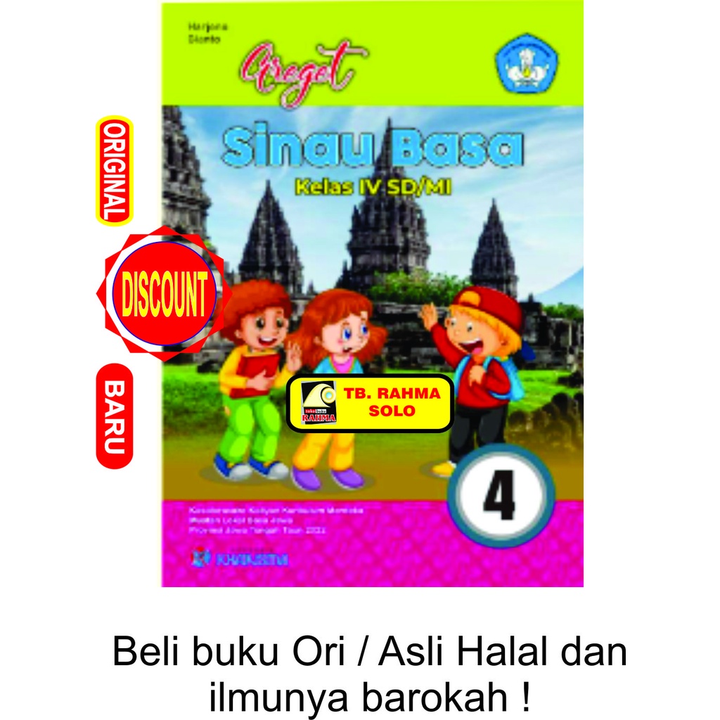 Jual GREGET SINAU BASA Kelas 4 SD MI Sekolah Dasar Bahasa boso jawa ...