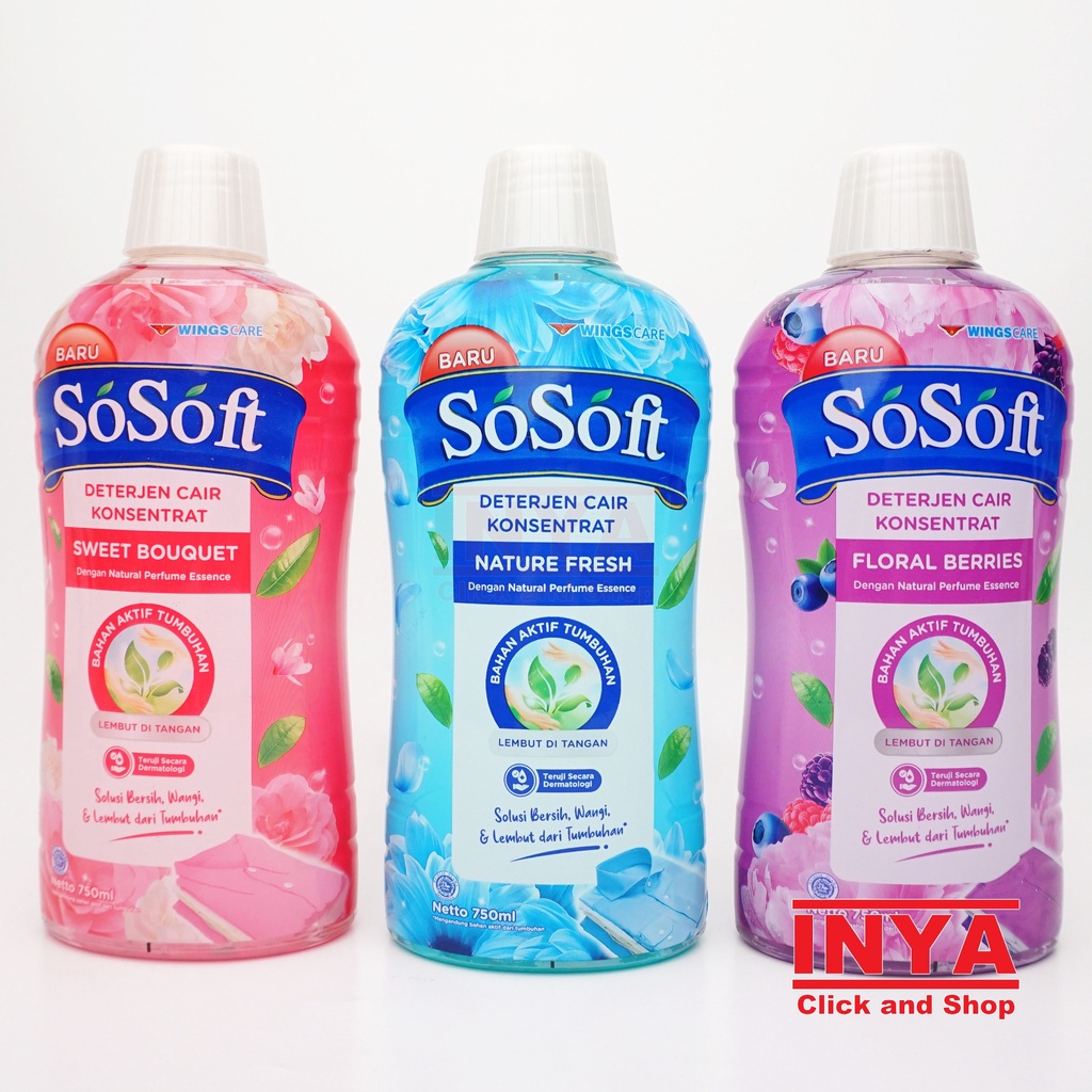 Jual SOSOFT DETERJEN CAIR KONSENTRAT 750ml - Detergent Pakaian ...