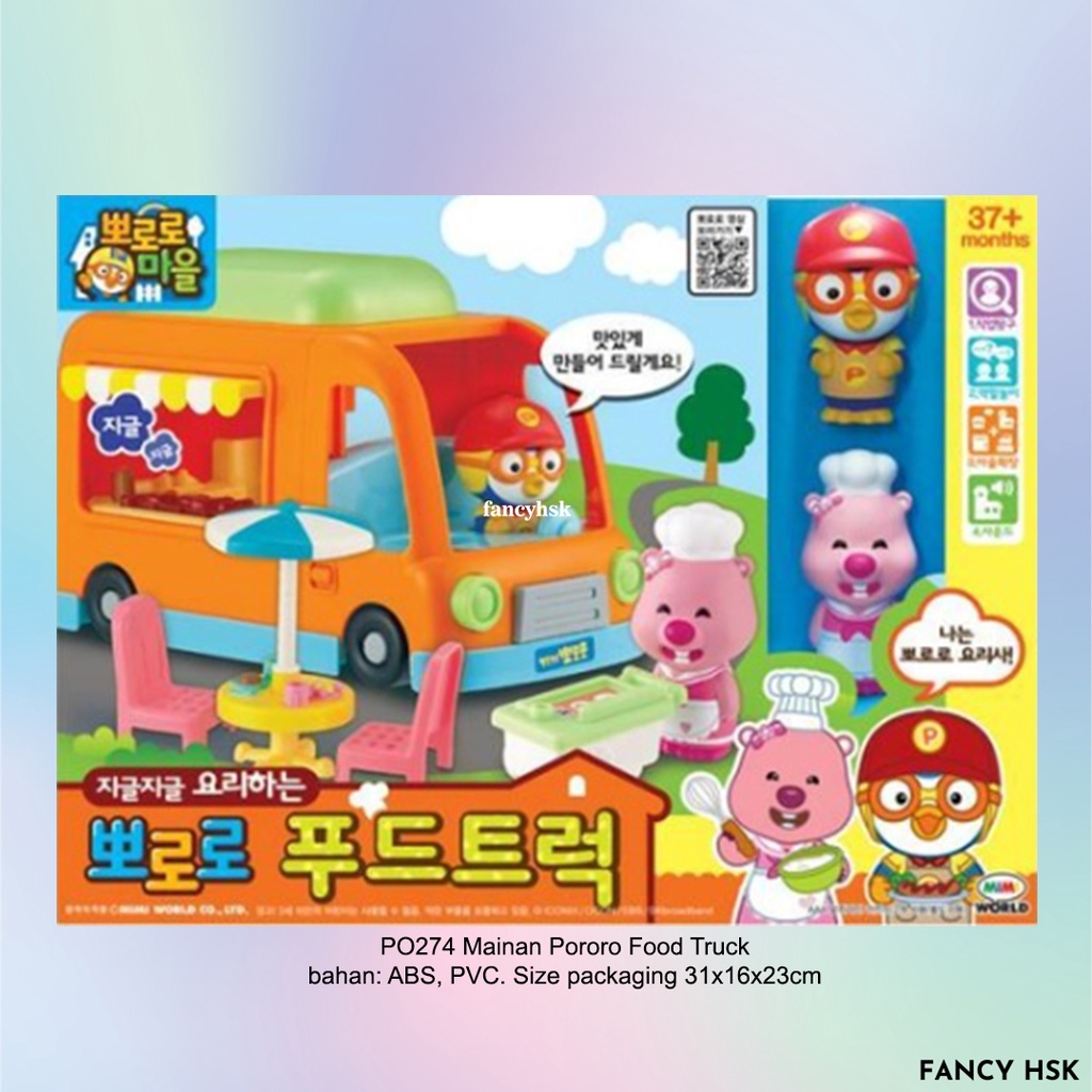 Jual MAINAN PORORO FOOD TRUCK PO274 | Shopee Indonesia