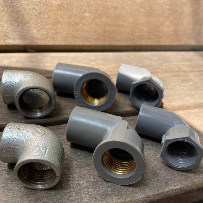 Jual Knee Drat Dalam 1/2 3/4 inch Keni Kuningan Besi Galvanis Stainless ...