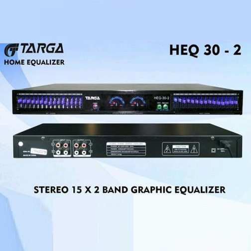 Jual 2 Channels Stereo 15 Multi Band Graphic Equalizer TARGA HEQ-30-2 ...