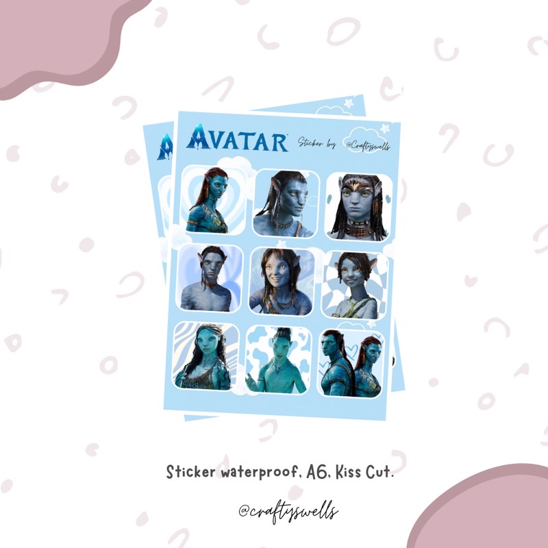 Jual Sticker Avatar/ sticker deco/ Avatar 2/ Navi/ Jack sully/ Neytiri ...