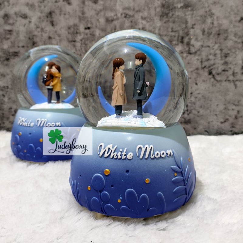 Jual FITUR LENGKAP PREMIUM Snowball / Pajangan Bola Kaca Music Box XL ...