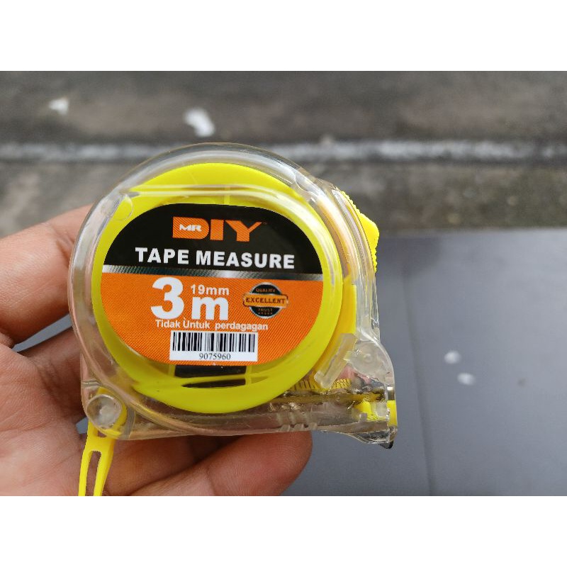 Jual MR DIY meteran 3M meteran tukang transparan bening 3M | Shopee ...