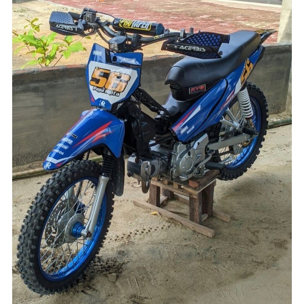 Jual Stiker Decal Motor RBT sticker motor bebek trail Custom Desain ...