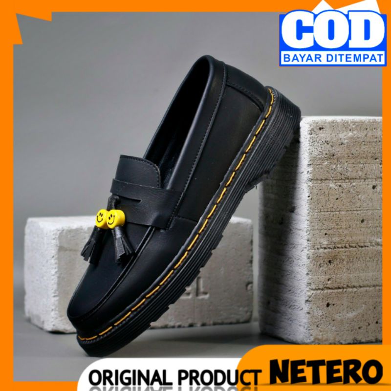 Jual SMILE Sepatu Formal Pantofel Docmart Low Boots Kerja Kantor Kuliah ...