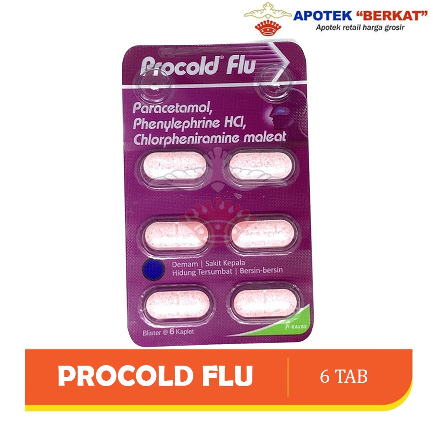 Jual Procold Flu per strip 6 kapsul | Shopee Indonesia