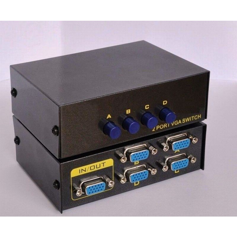 Jual VGA SWITCH 4 PORT / SWITCHER VGA (4 INPUT 1 OUTPUT) | Shopee Indonesia