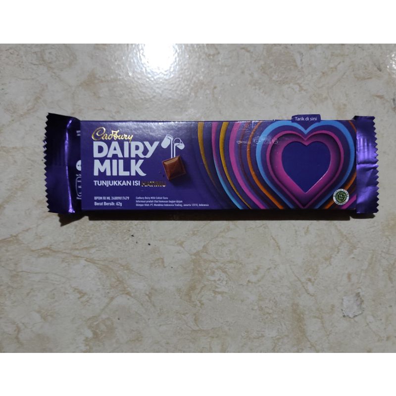 Jual Coklat Cadbury All Variant Dairy Milk Hazelnut Chocolate 62gr ...