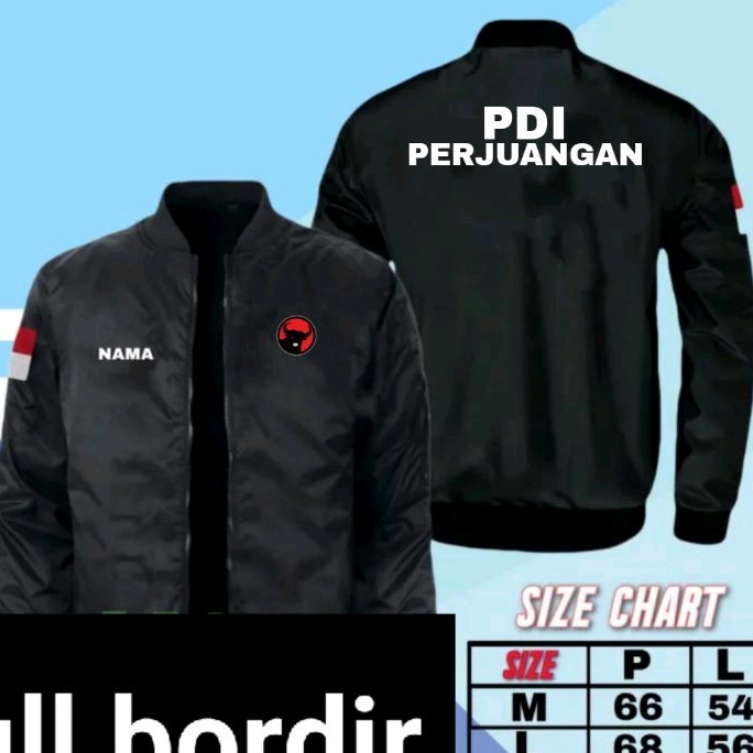 Jual full bordir jaket PDI terbaru jaket partai PDi terbaru Jaket PDI ...
