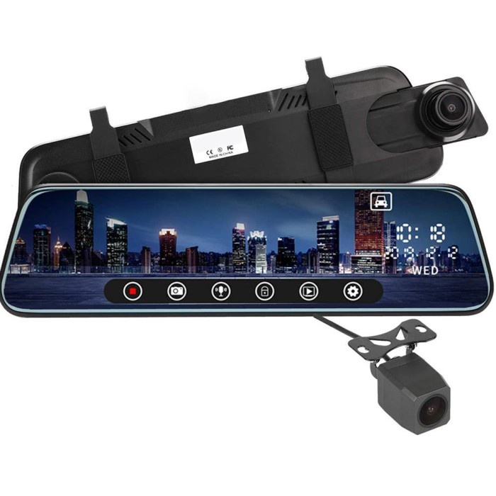 Jual DVR DashCam Spion Dual Full Size Touch Screen Car Camera Night HD 9.66 | Shopee Indonesia