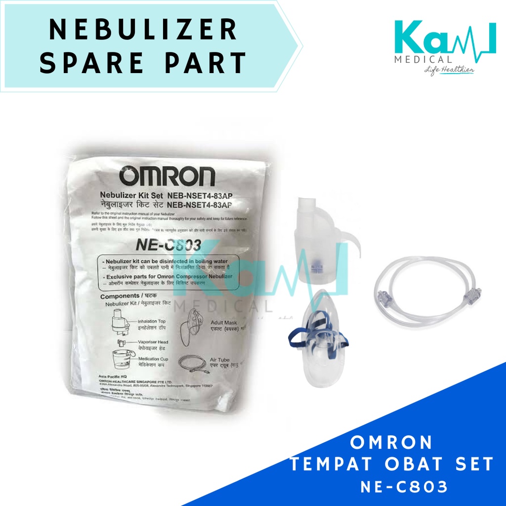 Jual Omron Nebulizer Kit Set NE - C803 / Tempat Obat Nebu Omron NE-C803 ...