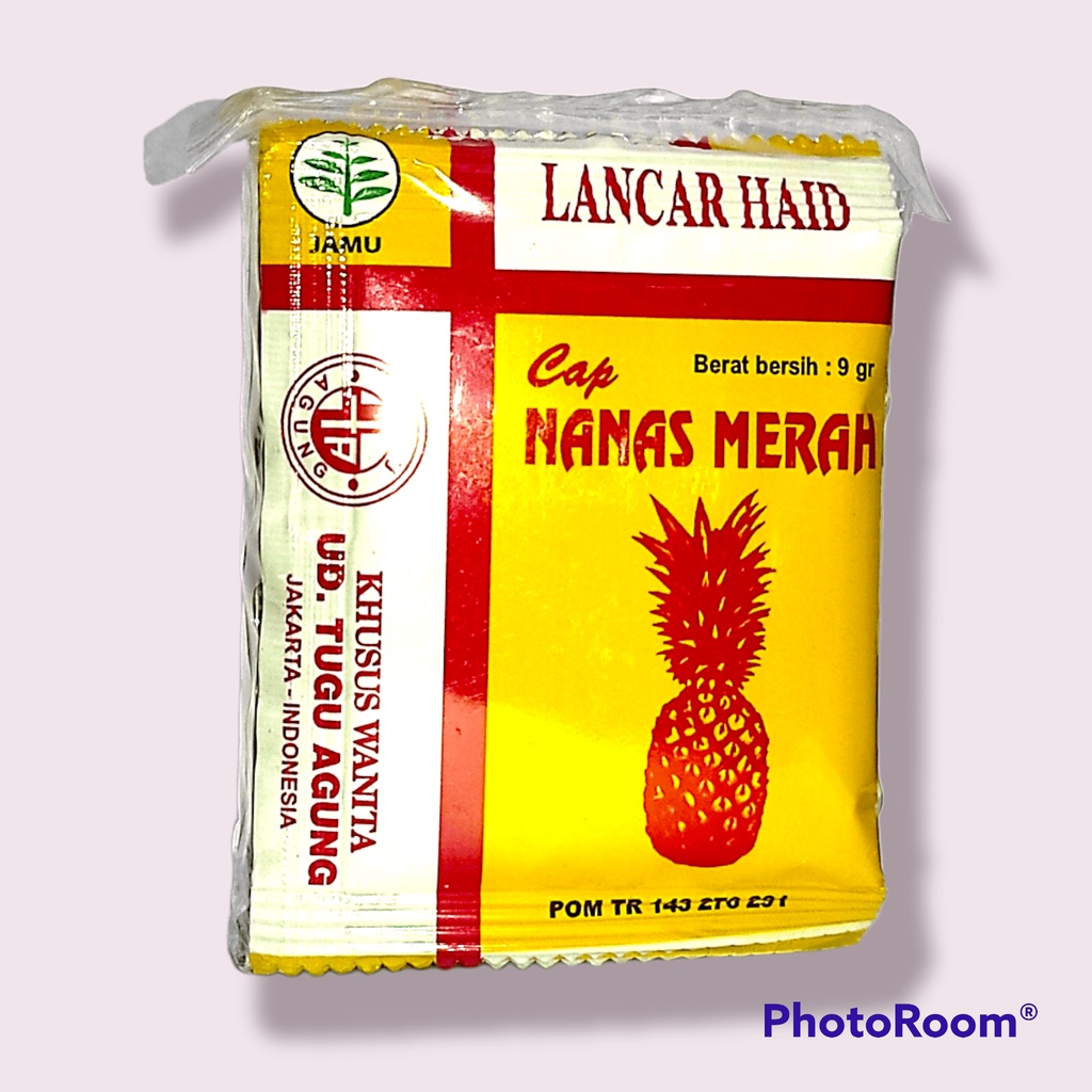 Jual JAMU LANCAR HAID CAP NANAS MERAH (ISI 10 SACHET) | Shopee Indonesia