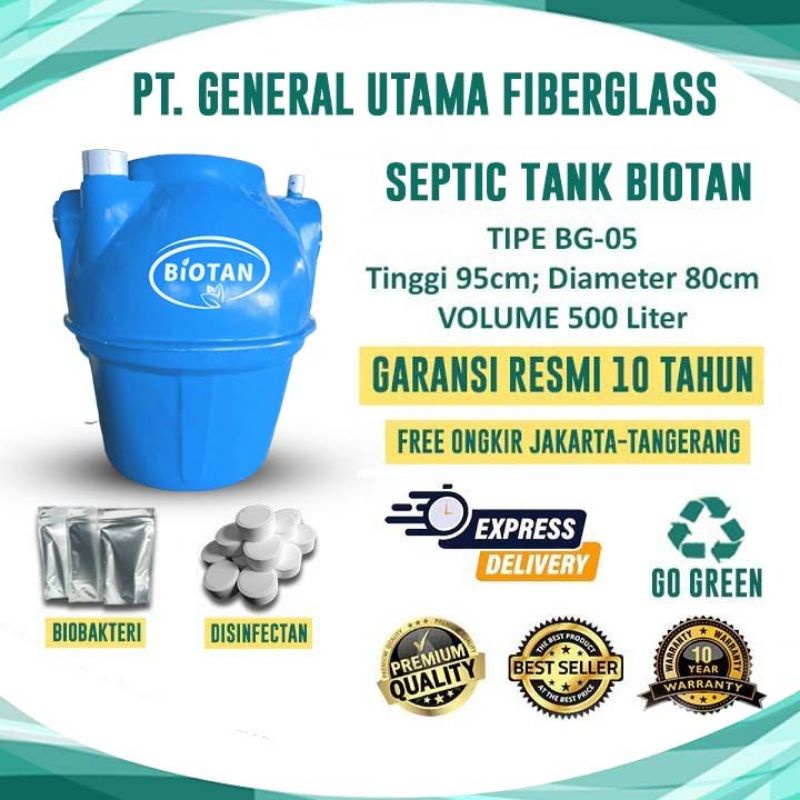 Jual septic tank bio, biotech, Septic tank 600 liter kap, sepiteng ...