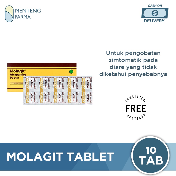 Jual Molagit 10 Tablet - Obat Pereda Diare | Shopee Indonesia
