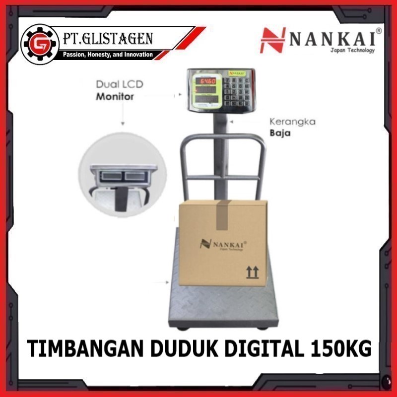 Jual Timbangan Duduk Digital 150Kg Timbangan Rail Barang Ekspedisi NANKAI | Shopee Indonesia