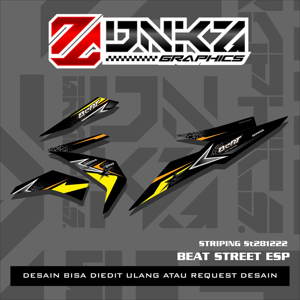 Jual Stiker Beat Street, Beat ESP Decal Striping Beat Street, Beat ESP ...