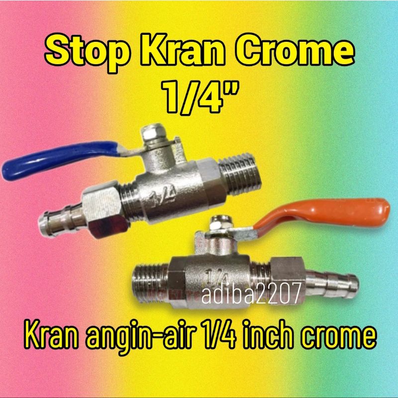Jual Stop kran mini ball valve selang air/angin kompresor power sprayer ...