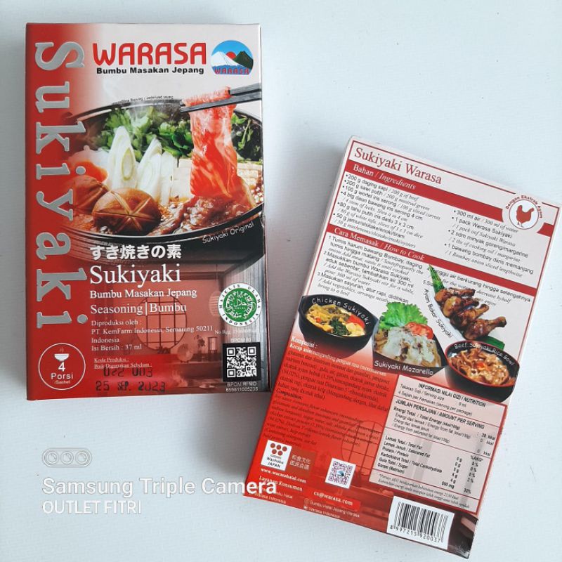 Jual WARASA Bumbu Masak Jepang HALAL Non MSG | Sukiyaki | Shabu Shabu ...