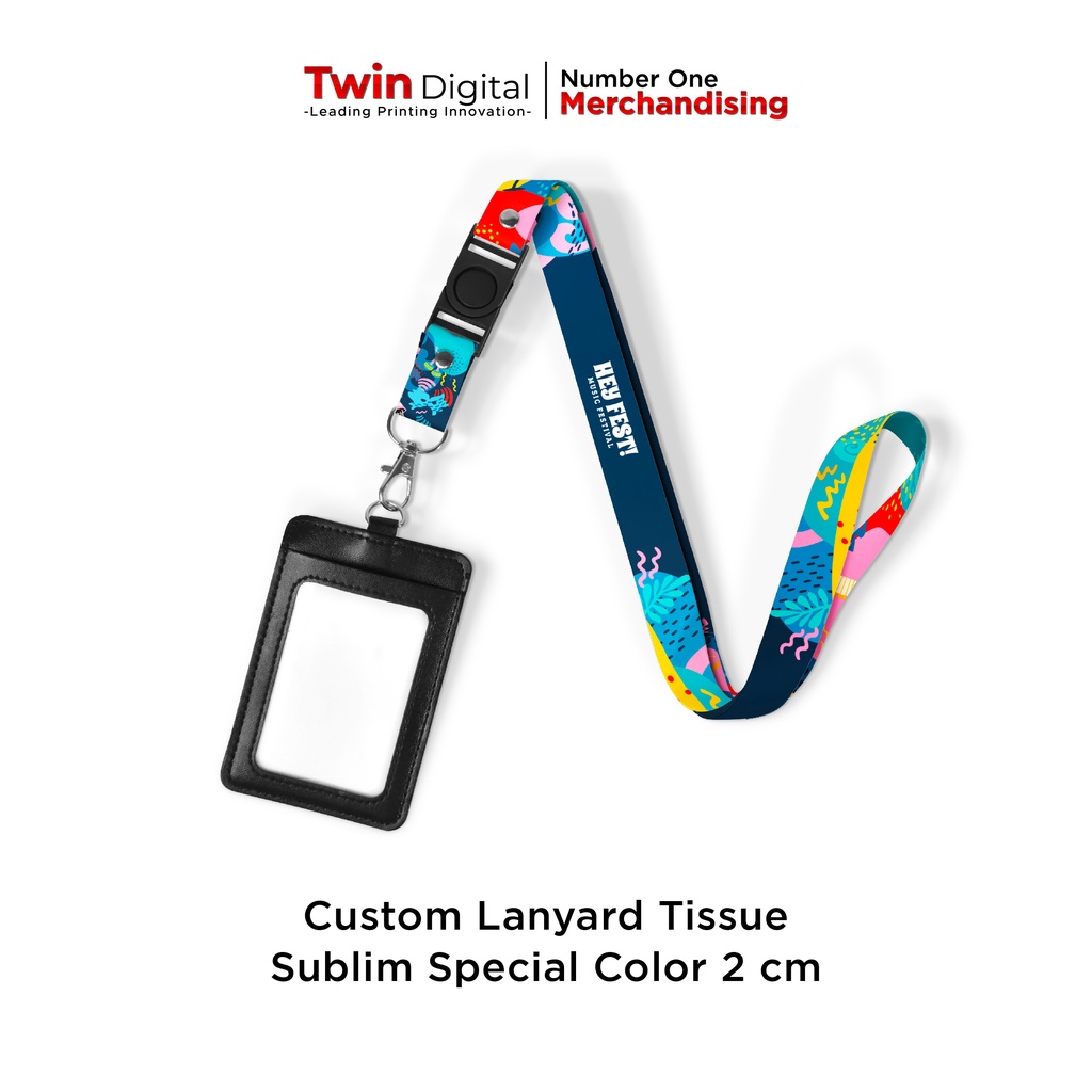 Jual Twindigital Tali ID Card Custom Design Stopper Kalung Gantungan ...