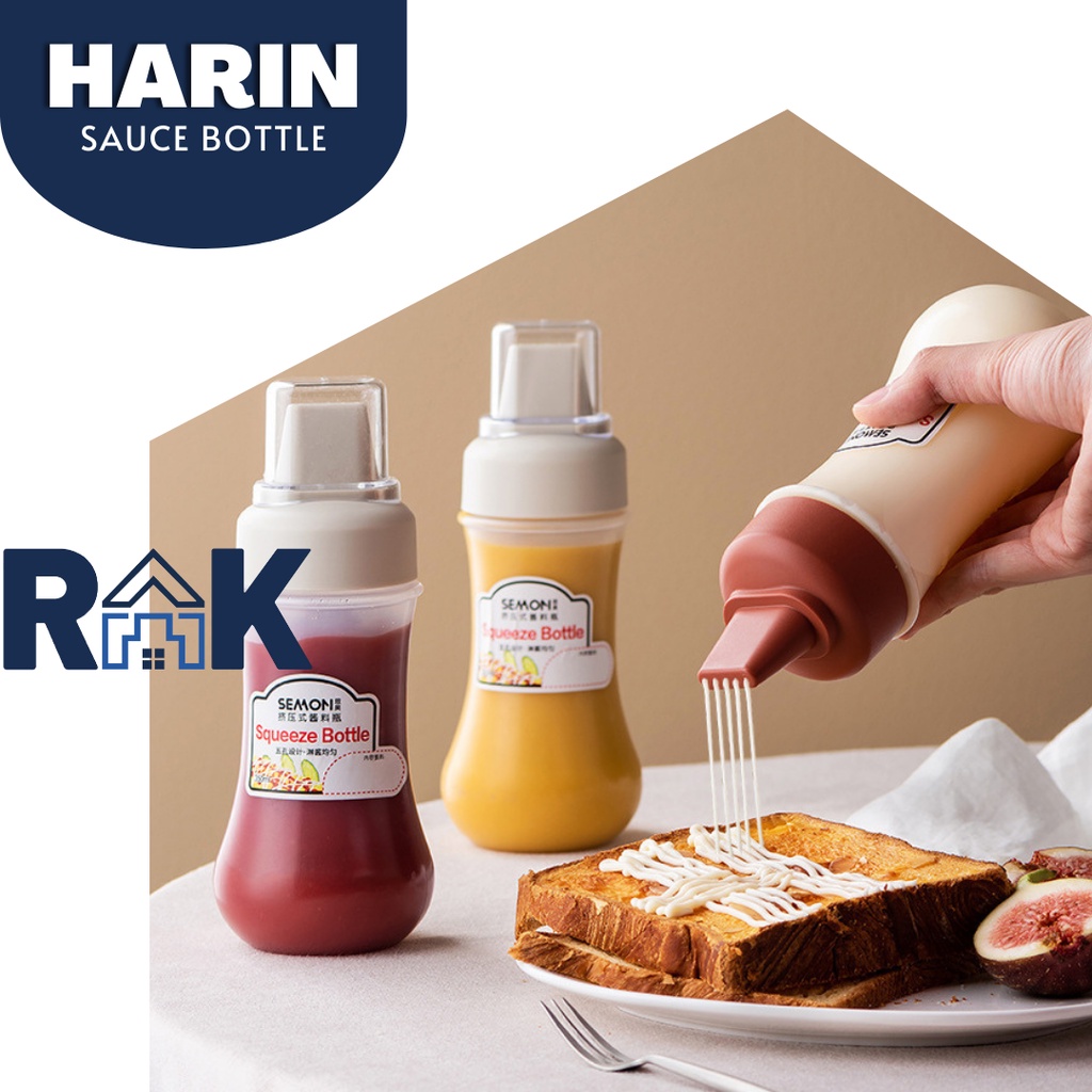 Jual RAK - HARIN Sauce Bottle Botol Saus Botol Kecap Botol Mayonais ...