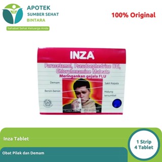 Jual Inza Obat Demam dan Pilek 1 Strip 4 Tablet | Shopee Indonesia