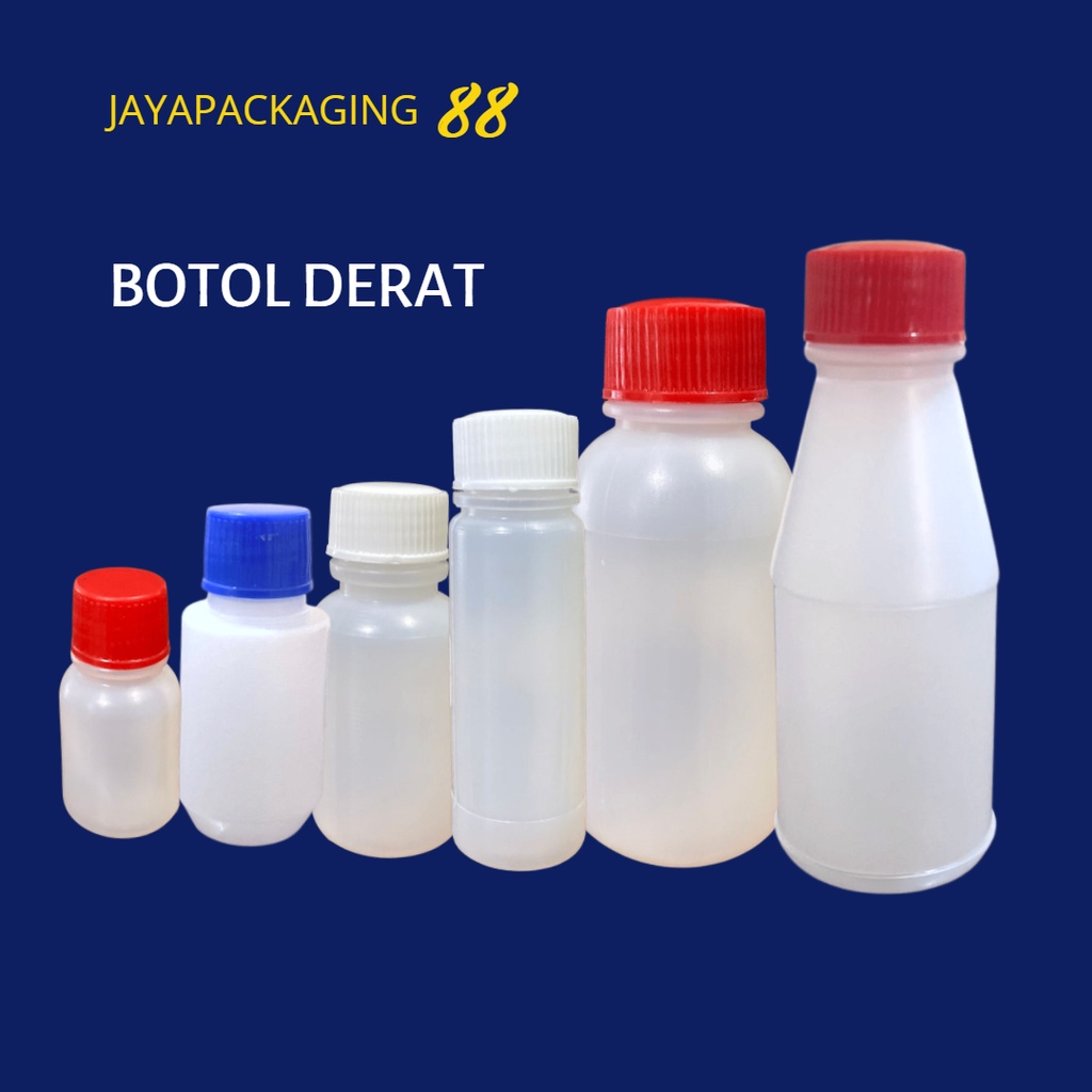 Jual BOTOL PLASTIK DERAT 10ML 30ML 50ML 100ML 200ML HDPE NATURAL DAN PUTIH KAPUR PUTIH SUSU ESEN ...