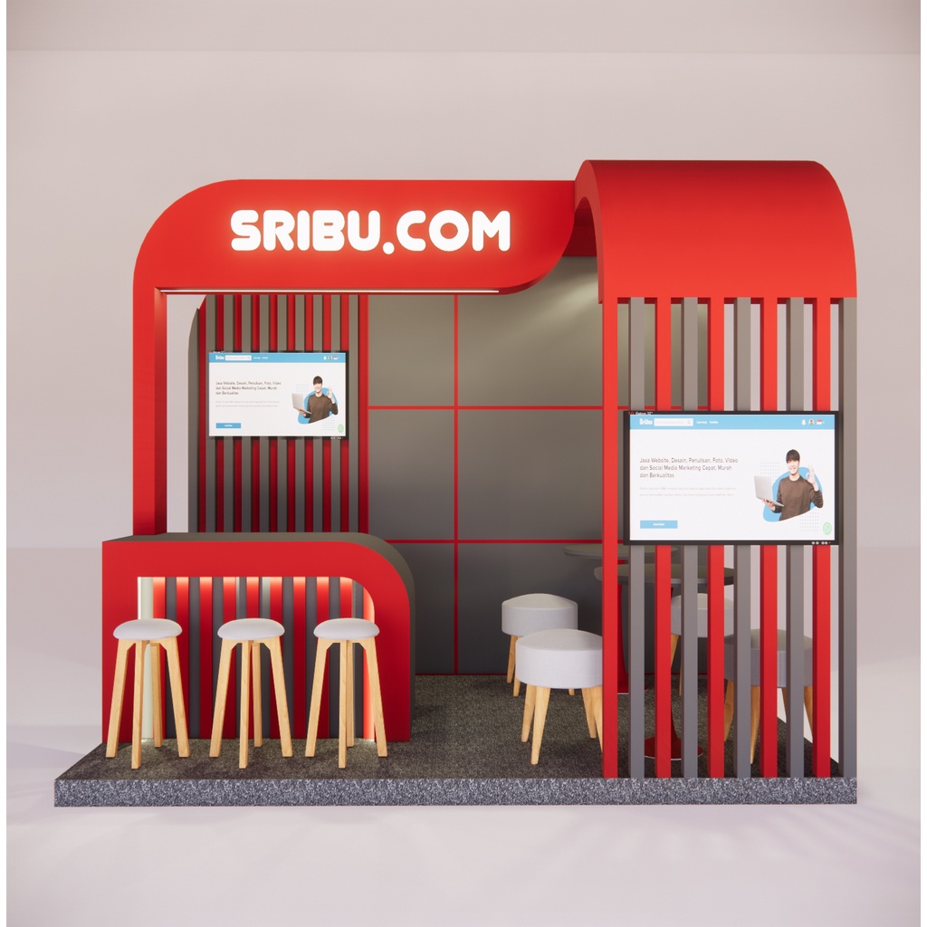 Jual Jasa Desain 3D Booth Event dan Booth Makanan Murah | Shopee Indonesia
