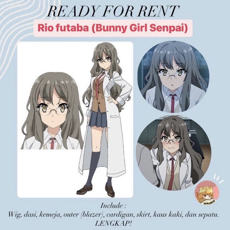 Jual [READY FOR RENT] Rio Futaba from Bunny Girl Senpai Costume Cosplay ...