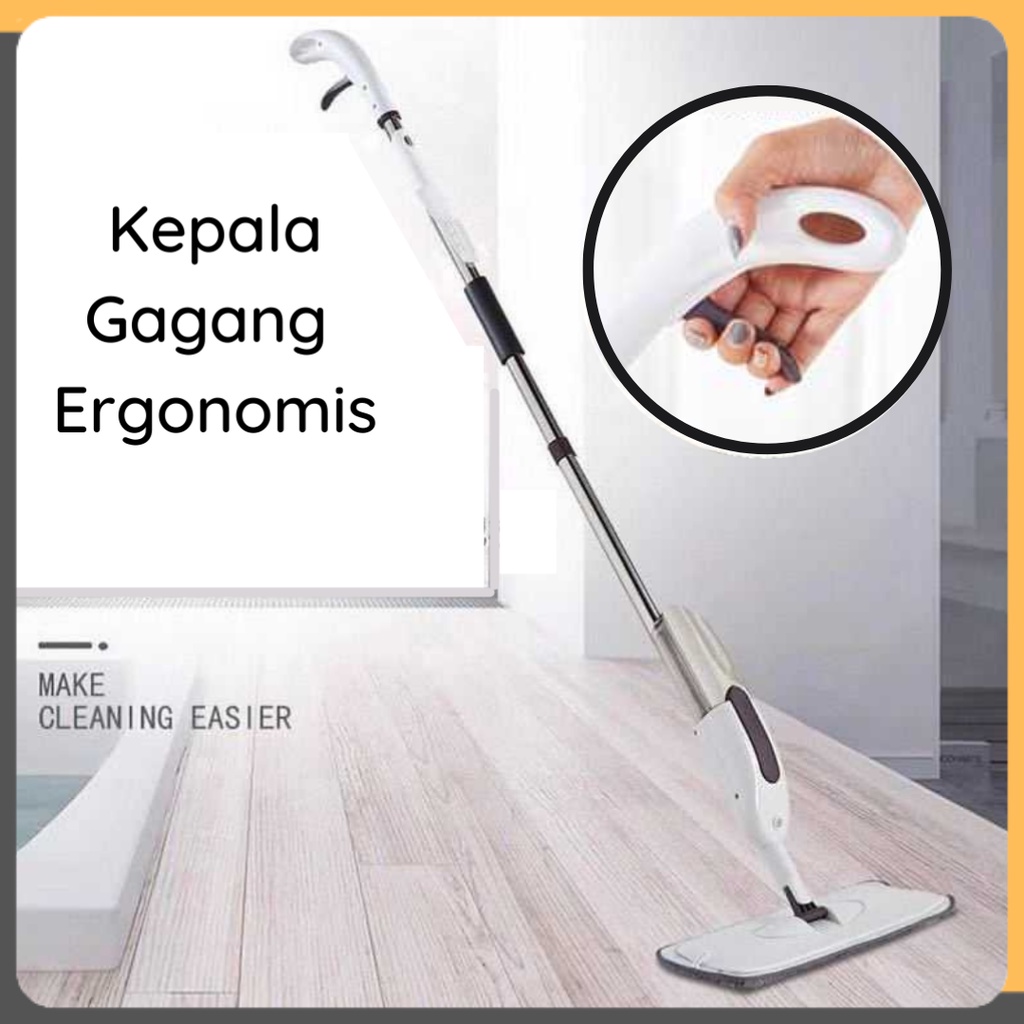 Jual Kain Pel Lantai Semprot Otomatis Water Spray Mop | Shopee Indonesia
