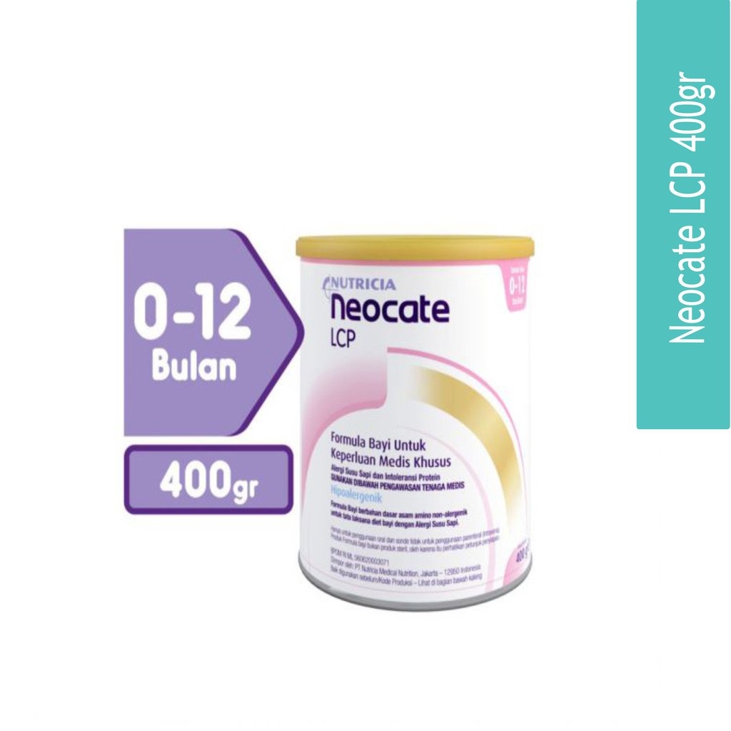 Jual Neocate LCP 400gr 0-12 Bulan - Nutricia Neocate LCP 400 - Susu Formula | Shopee Indonesia