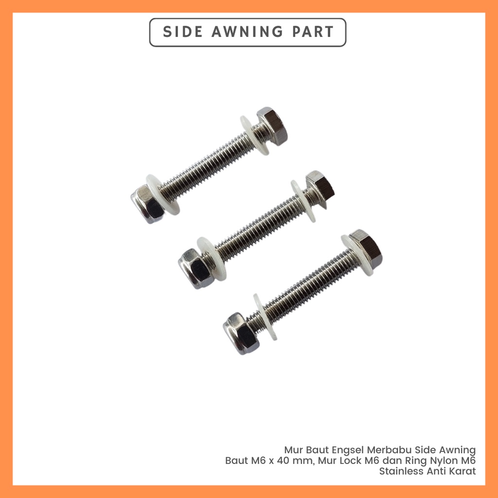 Jual Mur Baut Ring Nylon Engsel Side Awning Mobil OTO CAMPER ID ...