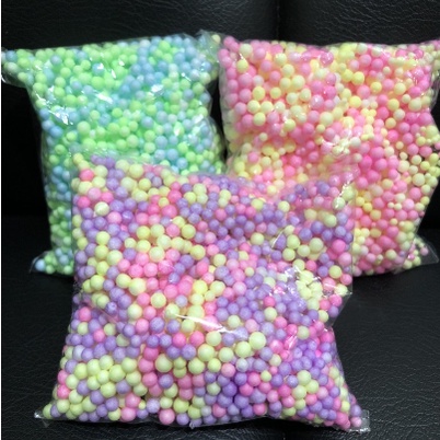Jual styrofoam butir warna Styrofoam butir warna warni foam slime ...