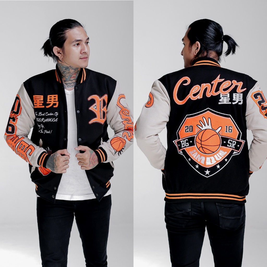 Jual JAKET VARSITY BASEBALL-JAKET VERSITY BONE BGSR-JACKET VARSITY ...
