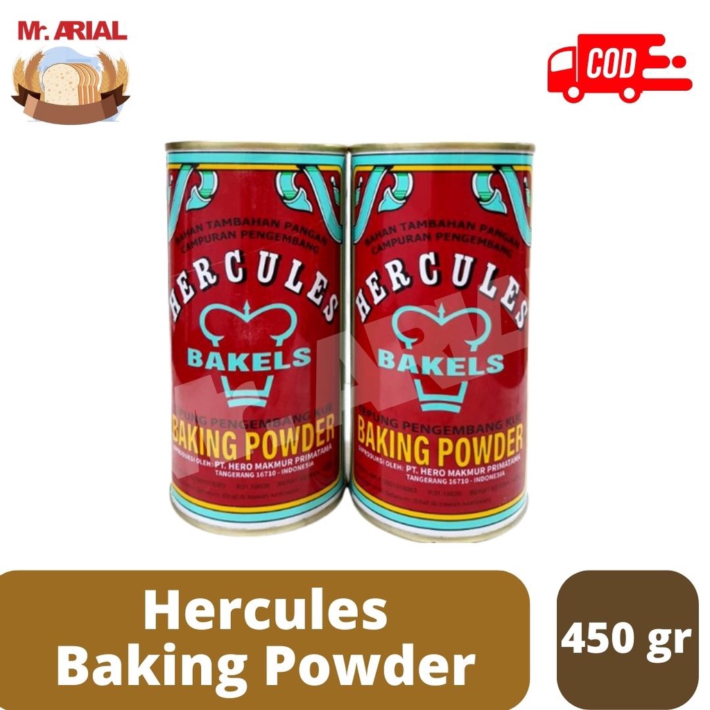 Jual Baking Powder Hercules @450gram Hercules DOUBLE ACTING BAKING ...