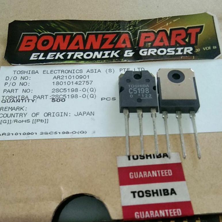 Jual DISCOUNT !! 10.10 Transistor C5198 A1941 Original Japan Sepasang ...