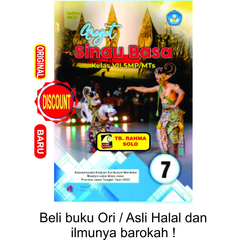 Jual GREGET SINAU BASA KELAS 7 VII 1 SMP MTs Kurikulum Merdeka Kumer ...