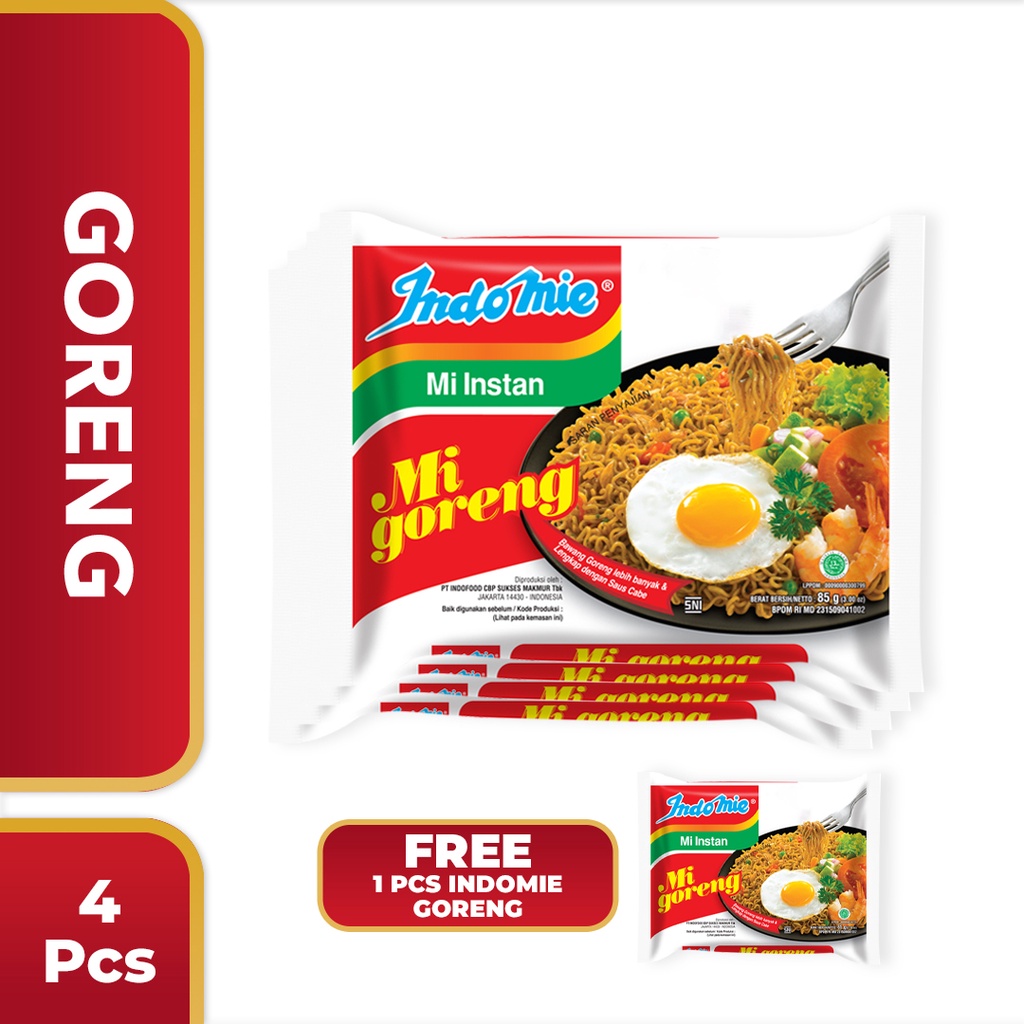 Jual 4+1 pcs Indomie Goreng Spesial | Shopee Indonesia