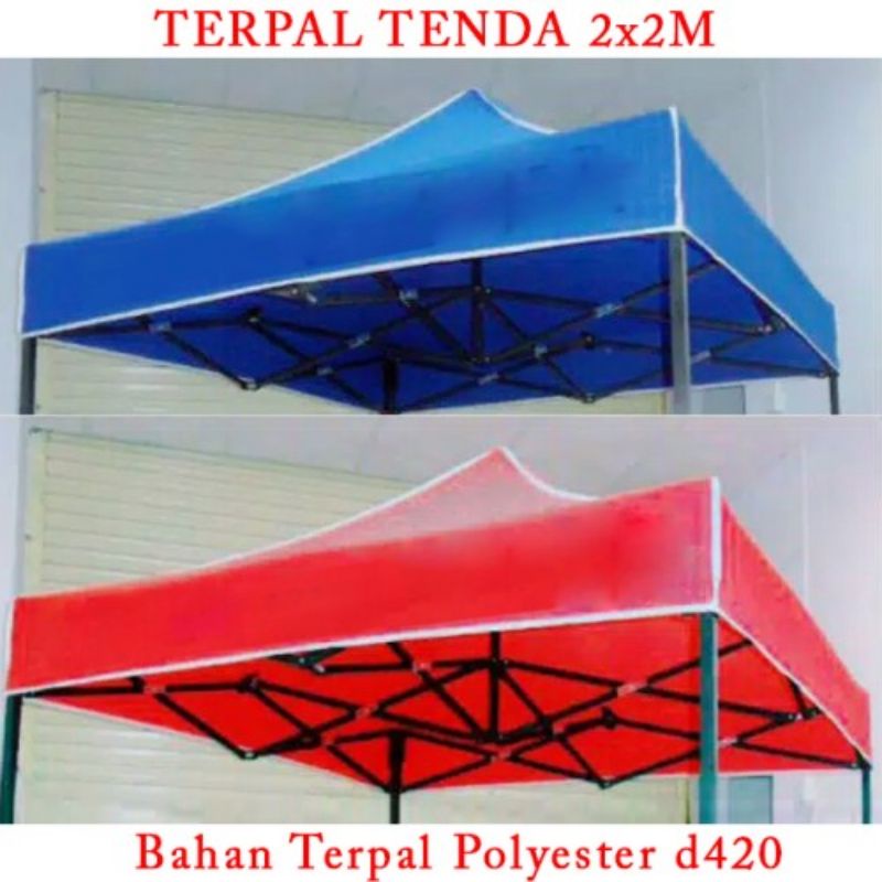 Jual terpal tenda lipat 2x2 atap cover tenda cafe pkl gazebo stand ...