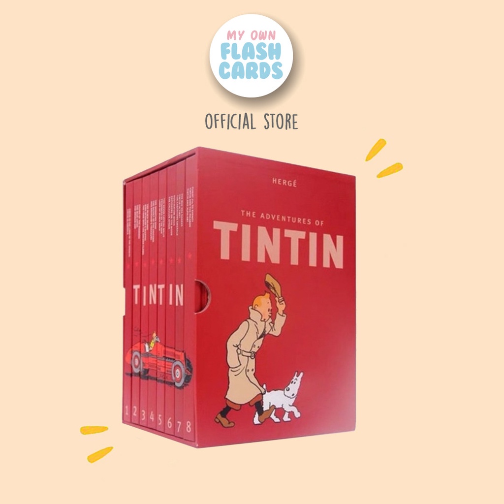 Jual The Adventures of Tintin Complete Collector Edition 8 Books Hard ...